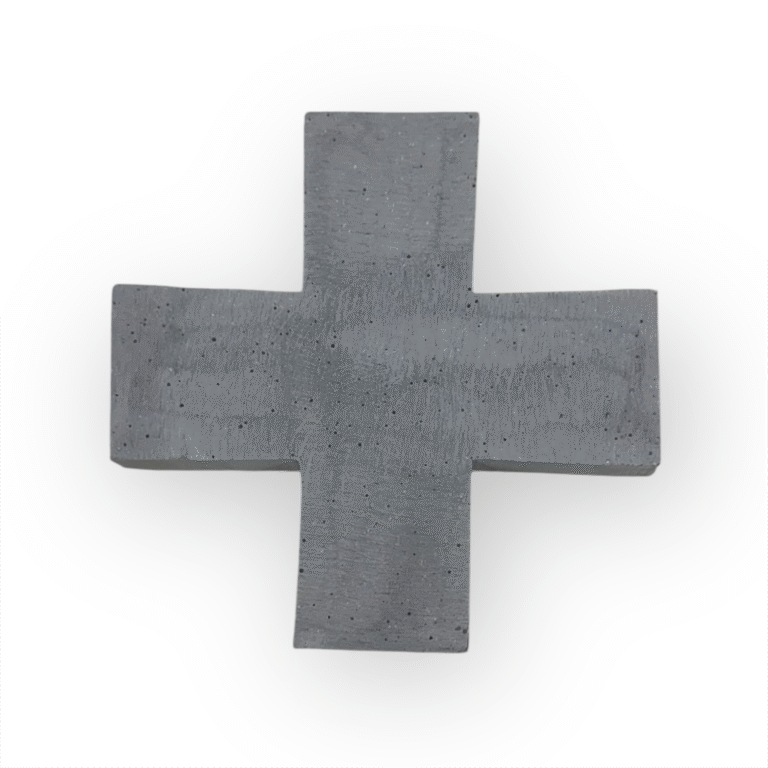 Trivet Grey Concrete Cross